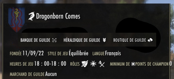 DragonBorn Comes ESO Guild - Concours / Tirage
